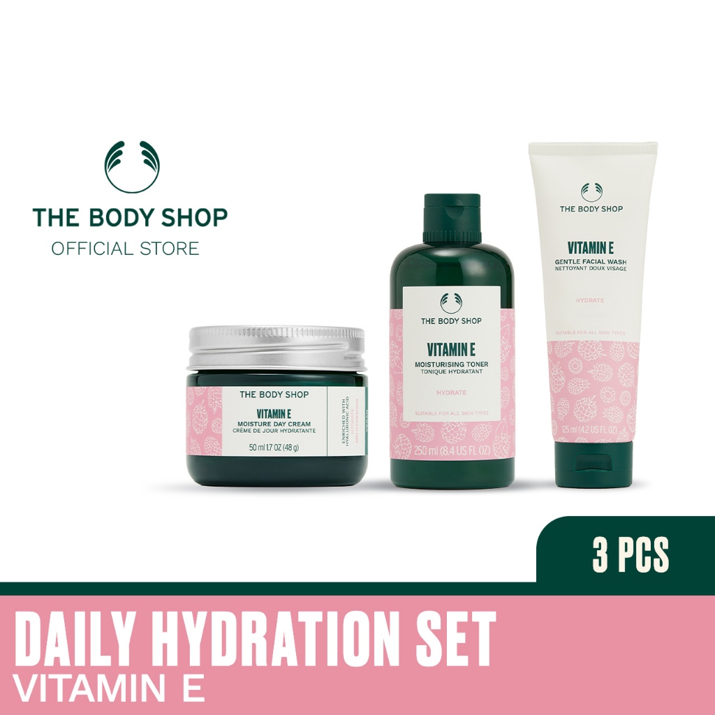 The Body Shop Vitamin E Daily Hydration Set | Shopee Philippines