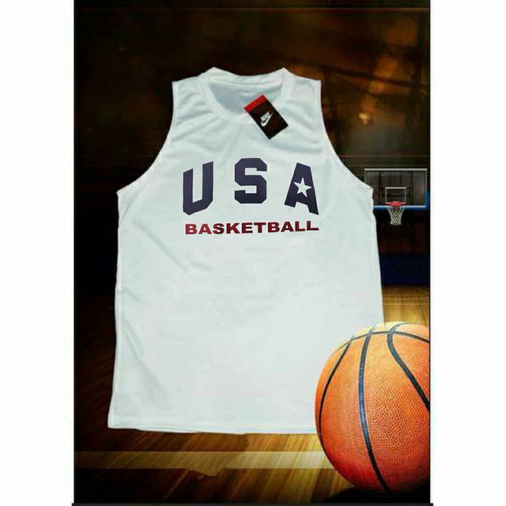 USA BASKETBALL JERSEY SANDO FOR MEN DRIFIT SANDO SPORTS JERSEY GYM ...