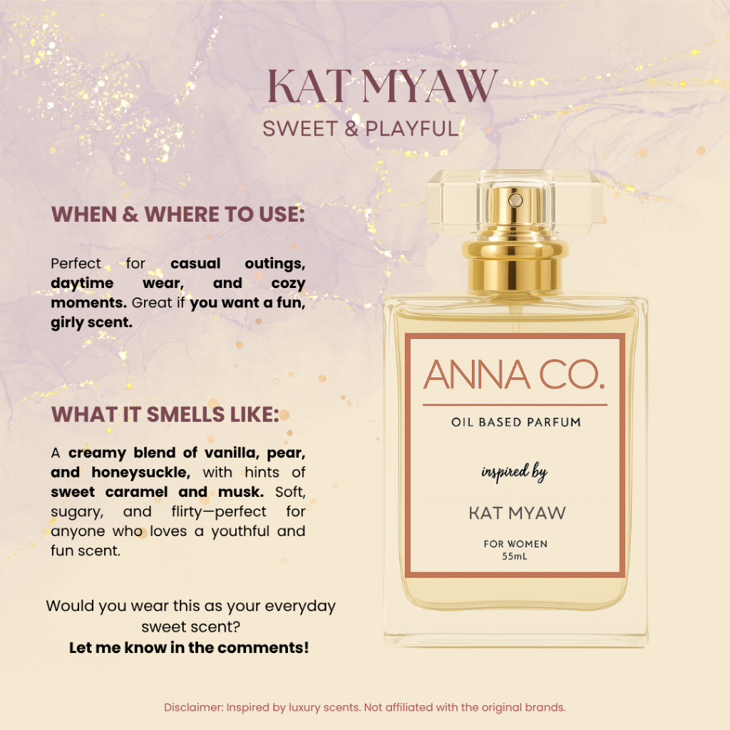 [ Kat Myaw ] Playful and Sweet Scent | Anna Co. | Shopee Philippines