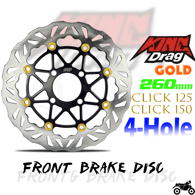 KingDrag Brake Rotor Disc For Click125 Click150 4 Hole 260MM Front ...