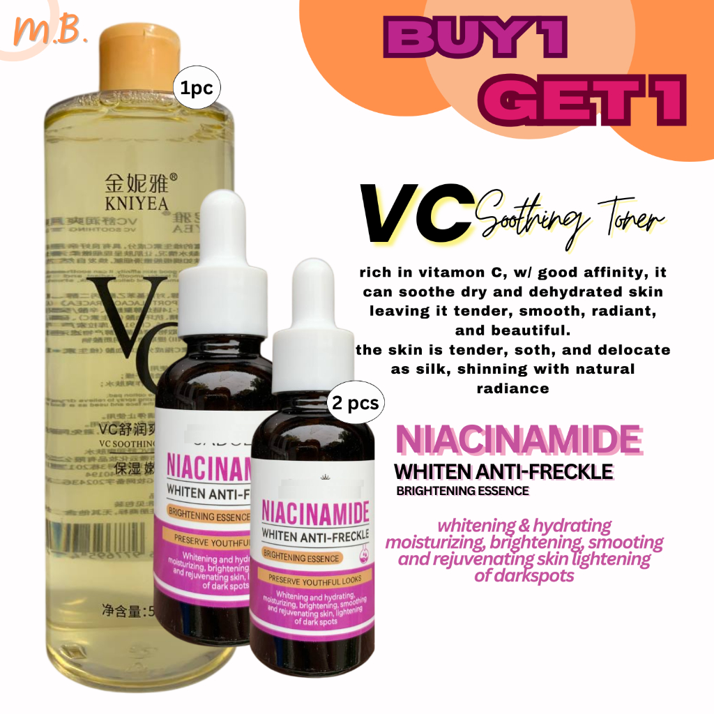 BUY 1 TAKE 1 KNIYEA SOOTHING TONER 500 ML WITH NIACINAMIDE WHITEN ANTI ...