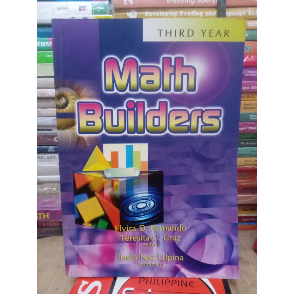 MATH BUILDERS THIRD YEAR (USED) | Shopee Philippines