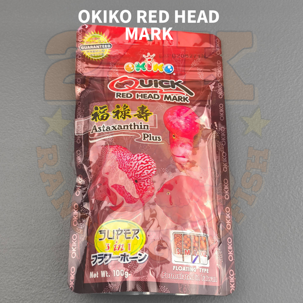 OKIKO QUICK RED HEAD MARK FOR FLOWERHORN ORIGINAL THAILAND | Shopee ...