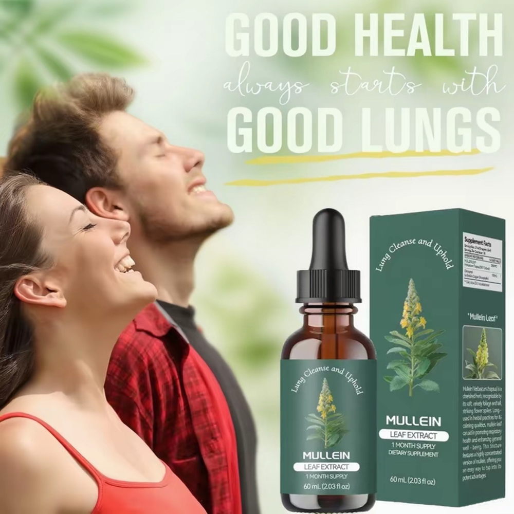 Mullein leaf extract original mullein leaf liquid drops for lungs ...