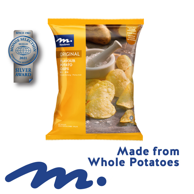 Meadows Original Potato Chips 180G | Shopee Philippines