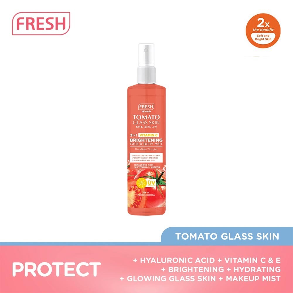 Fresh Skinlab Tomato Glass Skin Brightening Face & Body Mist (150ml ...