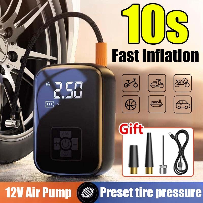Car tire inflator portable quick inflation motorcycle car tire ...
