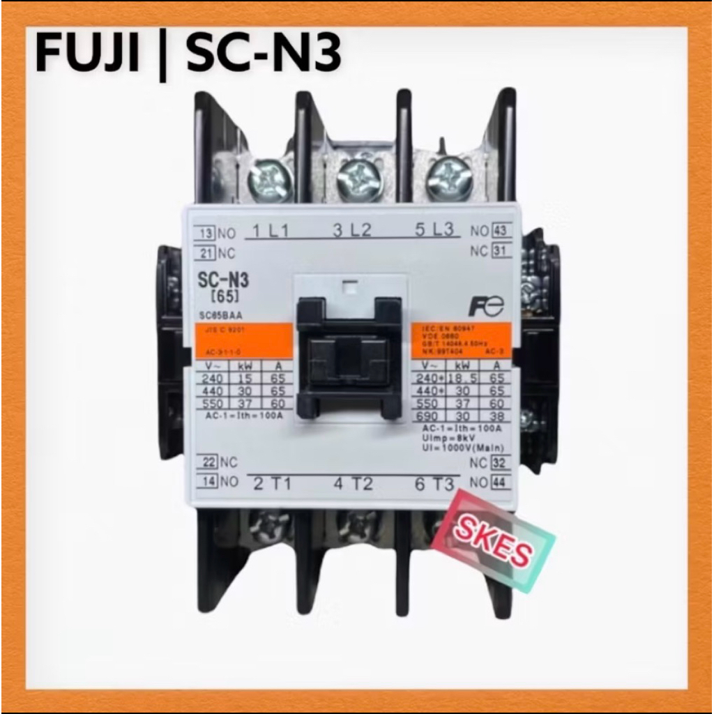 FUJI SC-N1 | SC-N2 | SC-N2S | SC-N3 Magnetic CONTACTOR | SK Electrical | Shopee Philippines