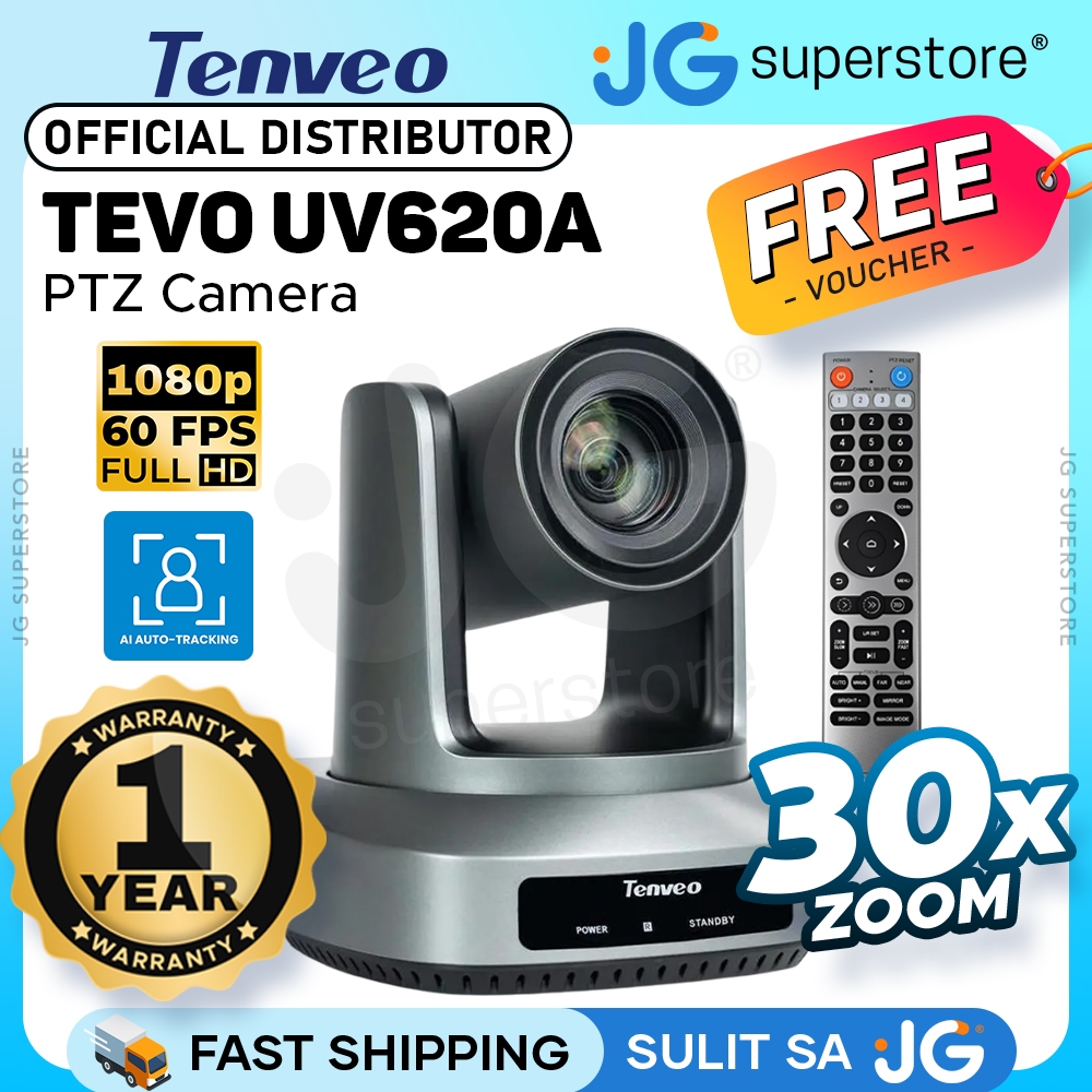 Tenveo UV630A-NDI AI Auto Tracking PTZ Camera HD1080P 60fps 20x / 30x ...