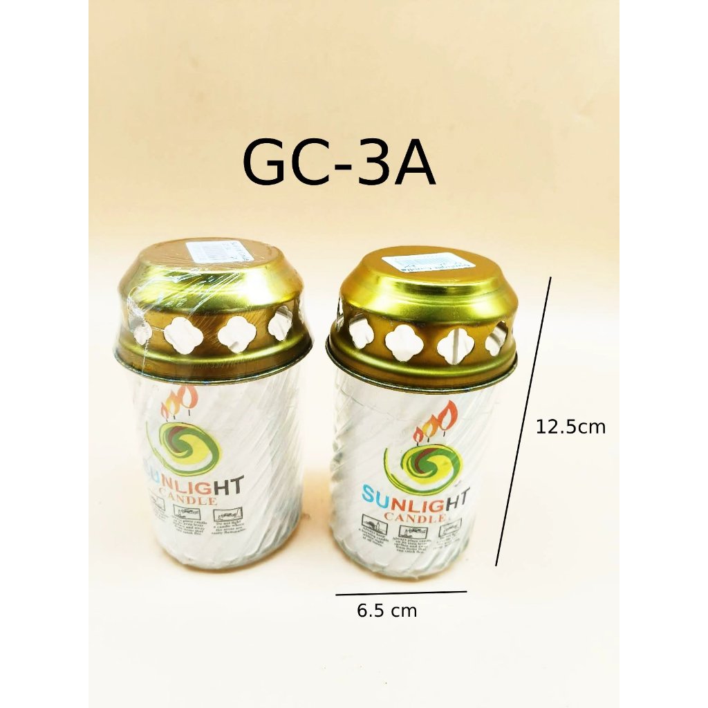 SUNLIGHT CANDLE WITH GLASS - GC1A, GC2A, GC3A AND GC4A | Shopee Philippines