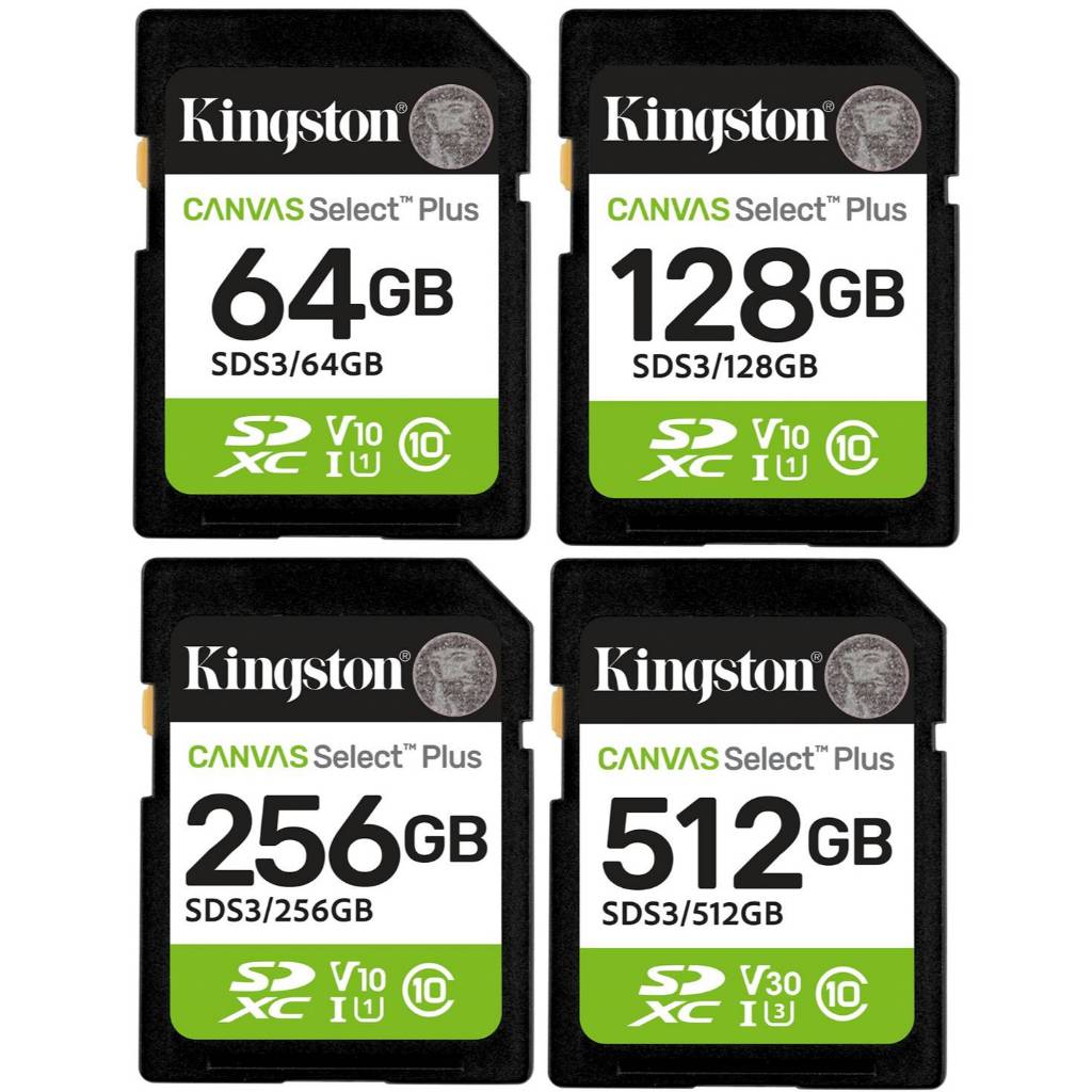 Kingston SD Canvas Select Plus 150MB/s Memory Card 64GB 128GB | Shopee ...