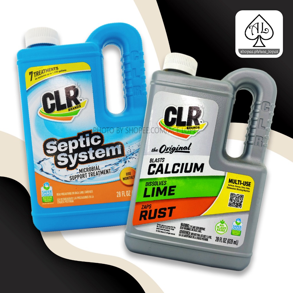 CLR Calcium, Lime & Rust Remover or CLR Septic System Treatment 28oz ...