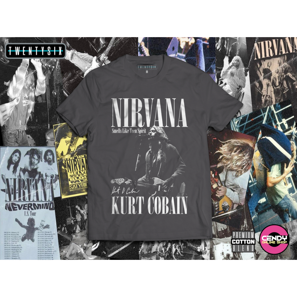 NIRVANA KURT COBAIN COTTON T-SHIRT (UNISEX) | Shopee Philippines