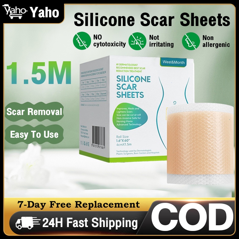 Scar Silicone Gel Sheet Patch Tape Sticker Patches to Reduce Scars ...