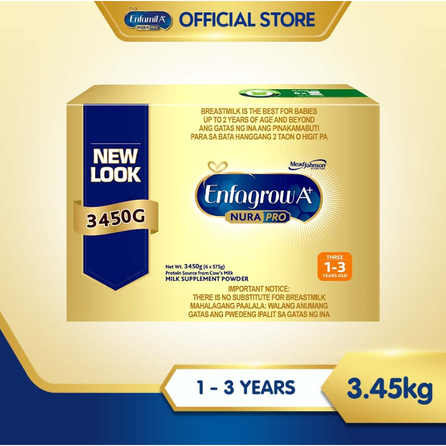 Enfagrow A+ Three Nurapro Milk Supplement Powder for Children 1-3 Years ...