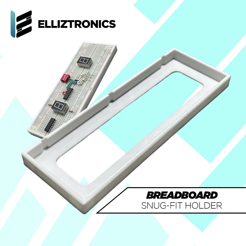 Elliztronics Breadboard Snug-Fit Case Holder / Base Plate / Breadboard ...