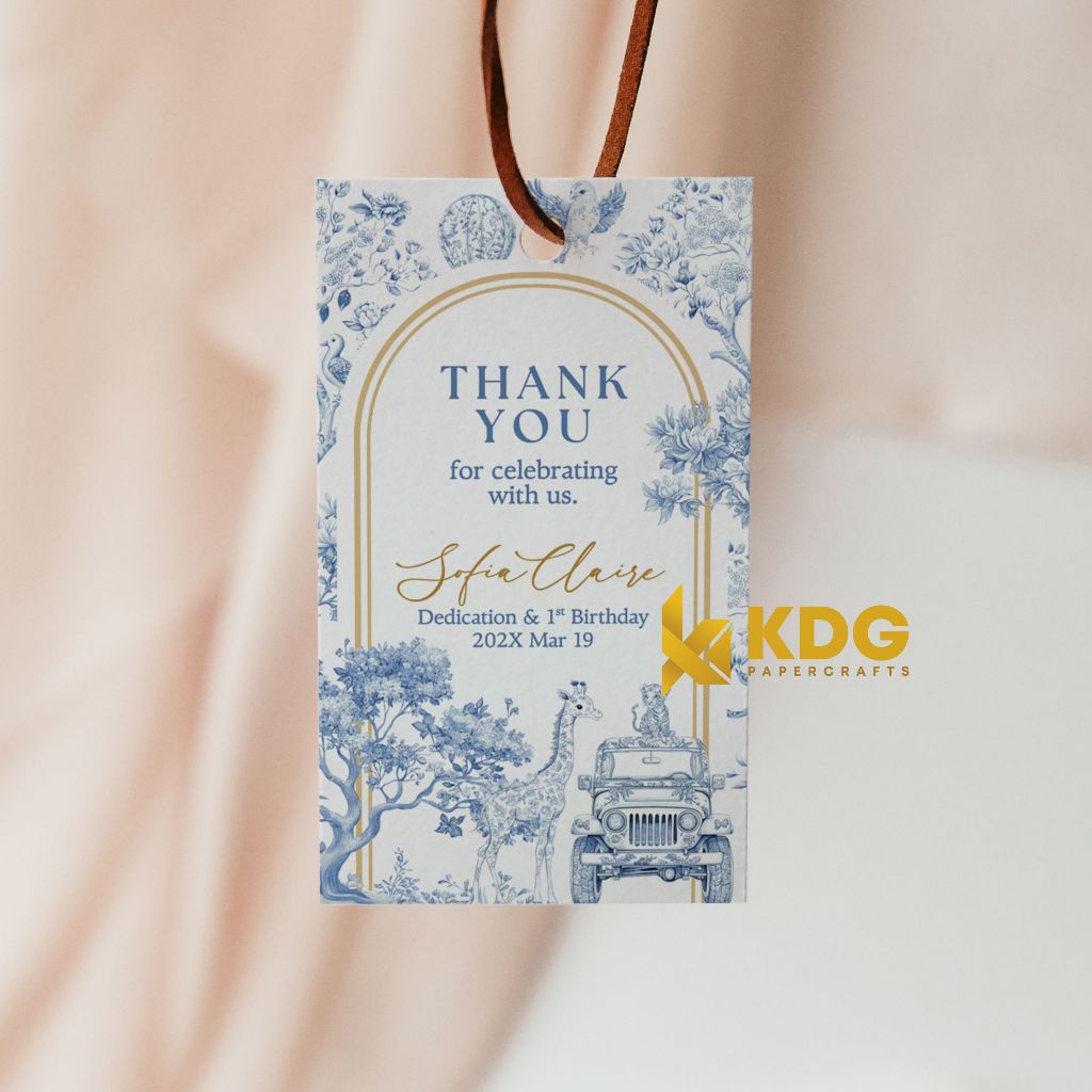 10 pcs - THANK YOU GIFT TAGS FOR KIDS BAPTISM BIRTHDAY - Christening ...