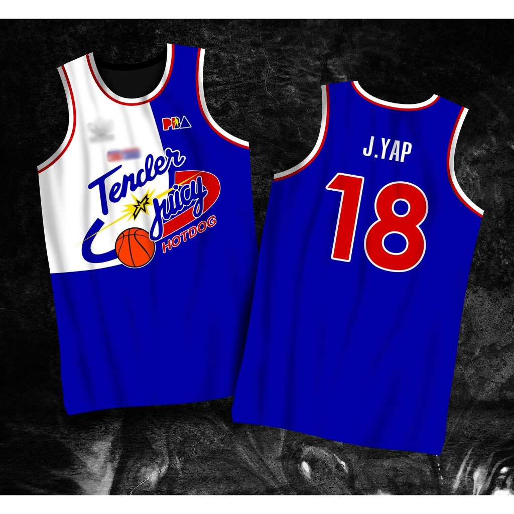 PBA RETRO JERSEY | Pure foods Tender Jui cy Hotdog 1993 Patrimonio ...