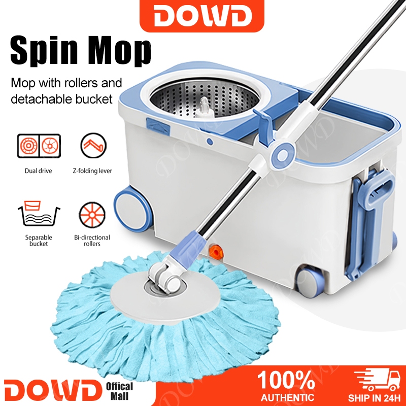 Dowd Mop with Separable Spinner and bucket heavy dute Fold Mop handle ...