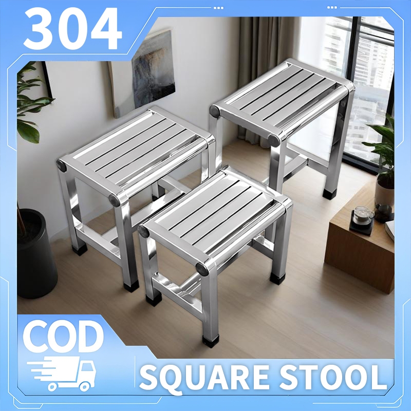 Thickened stainless steel low stool bathroom anti slip step outdoor ...