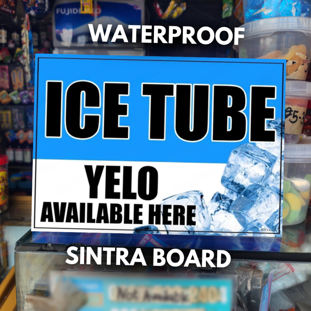 Sintra Board ICE TUBE/YELO AVAILABLE HERE – 3 mm Waterproof Signage ...