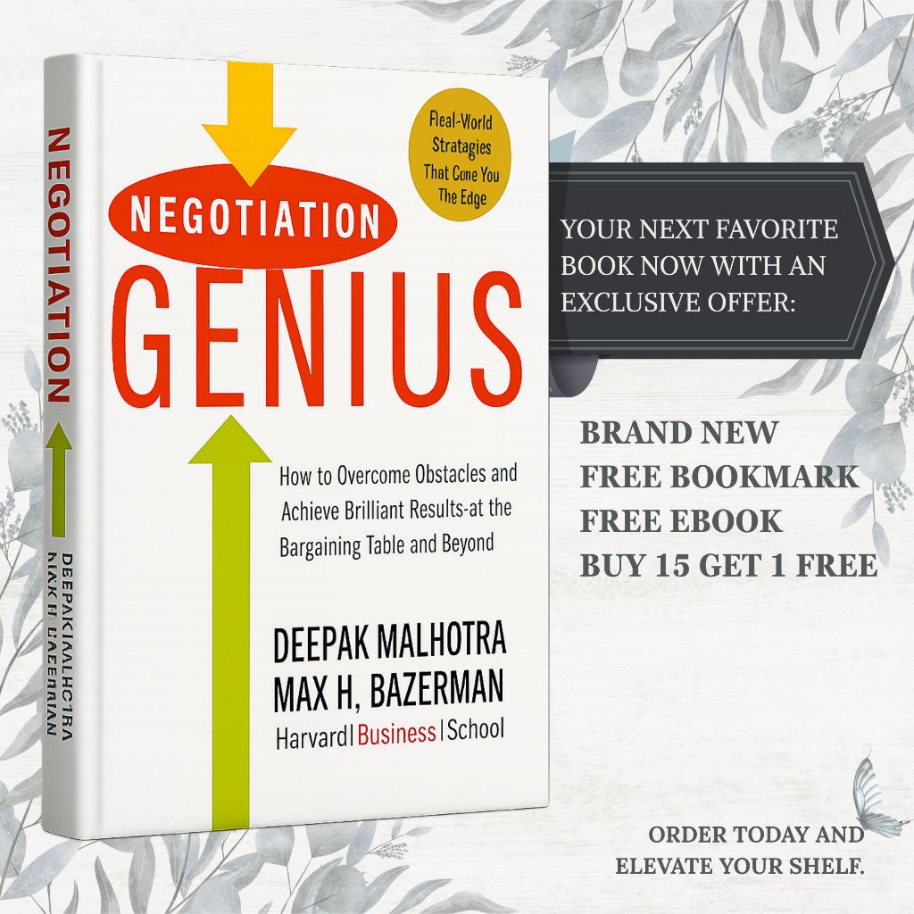 Negotiation Genius by Deepak Malhotra & Max H. Bazerman | Shopee ...