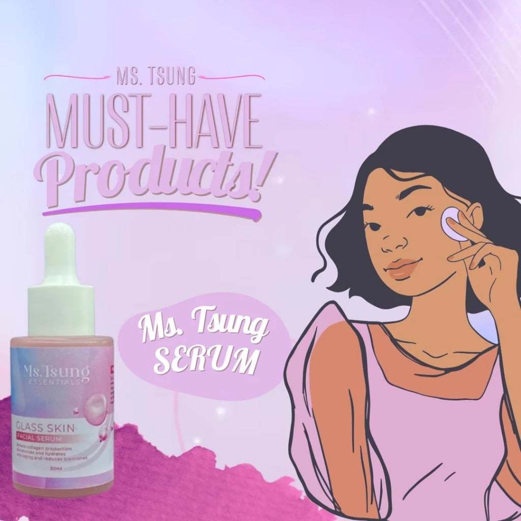 Original Ms. Tsung Essentials Glass Skin Facial Serum 30ML - Niacinamide, Glycolic Acid & Kojic ...