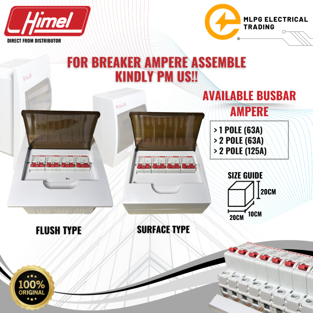 Himel Distribution Boxes (Flush & Surface Installation) | WITH BUSBAR ...