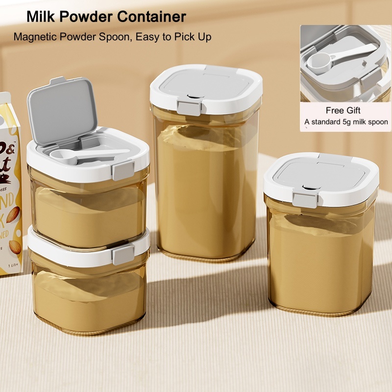 Baby Milk Powder Storage Container with Scoop Airtight Food Storage Box ...