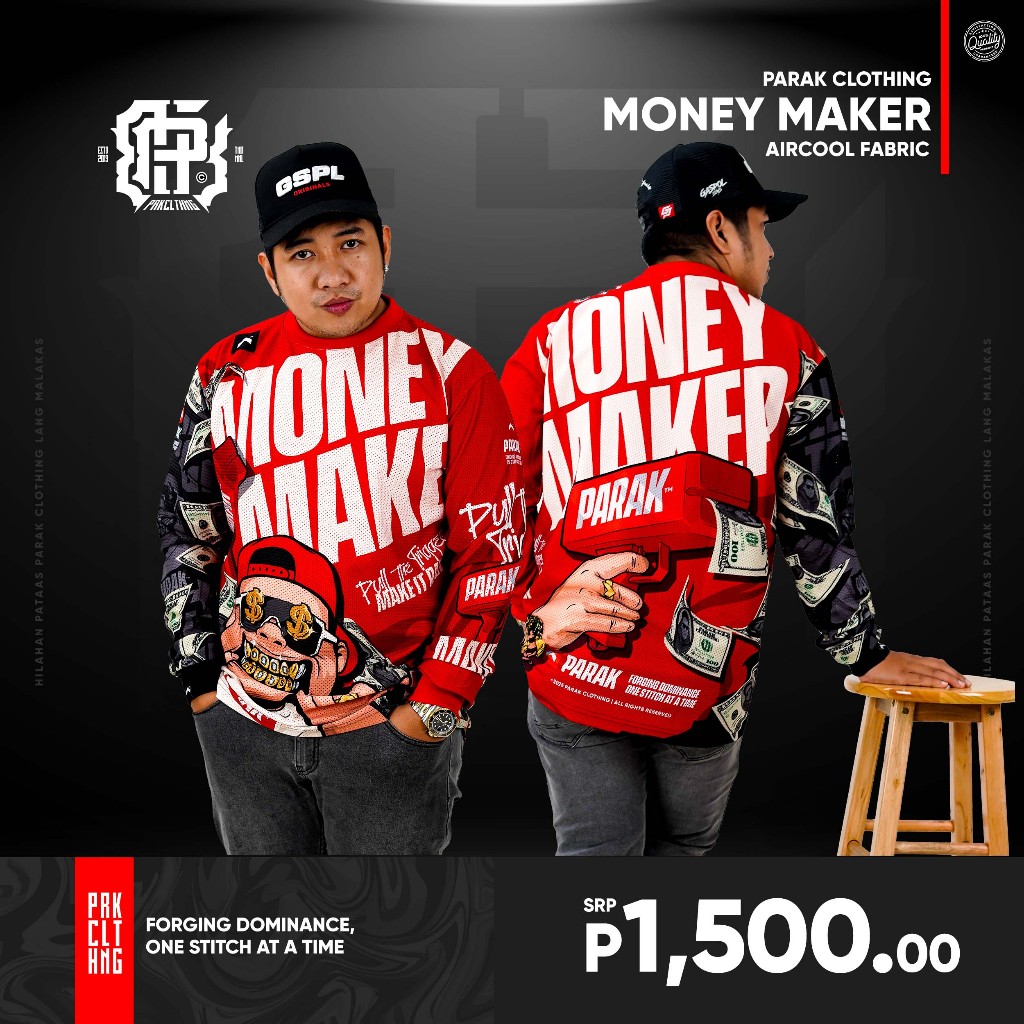 Parak Clothing Money Maker Aircool Riding Jersey | Shopee Philippines