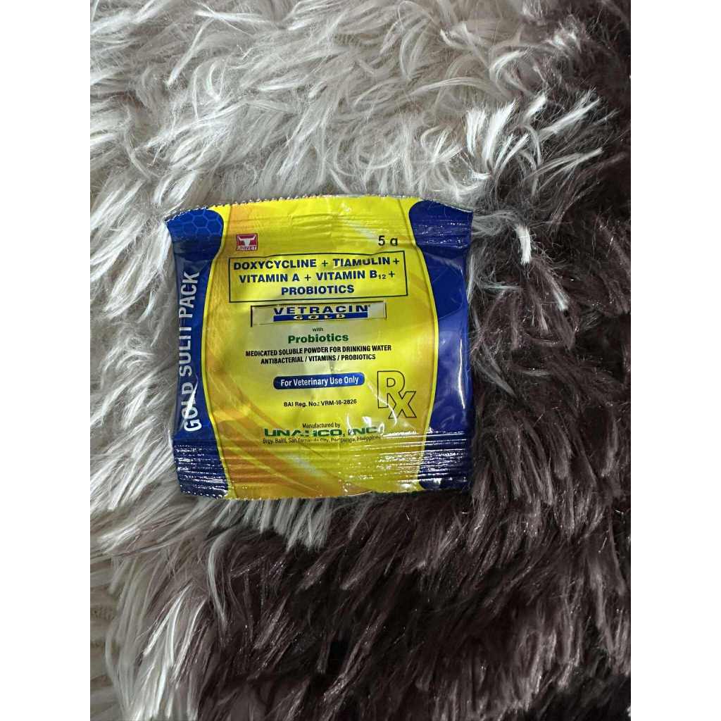 VETRACIN GOLD 5G SACHET, for veterinary use only | Shopee Philippines