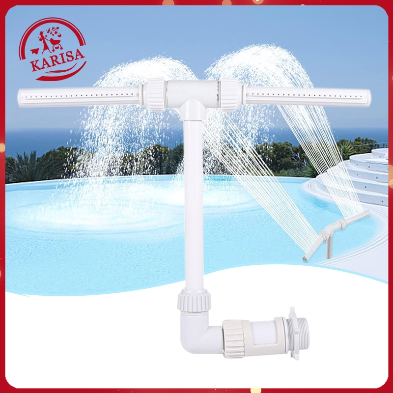 Double Spray Waterfall Sprinkler Fountain Adjustable Fountain Heads ...