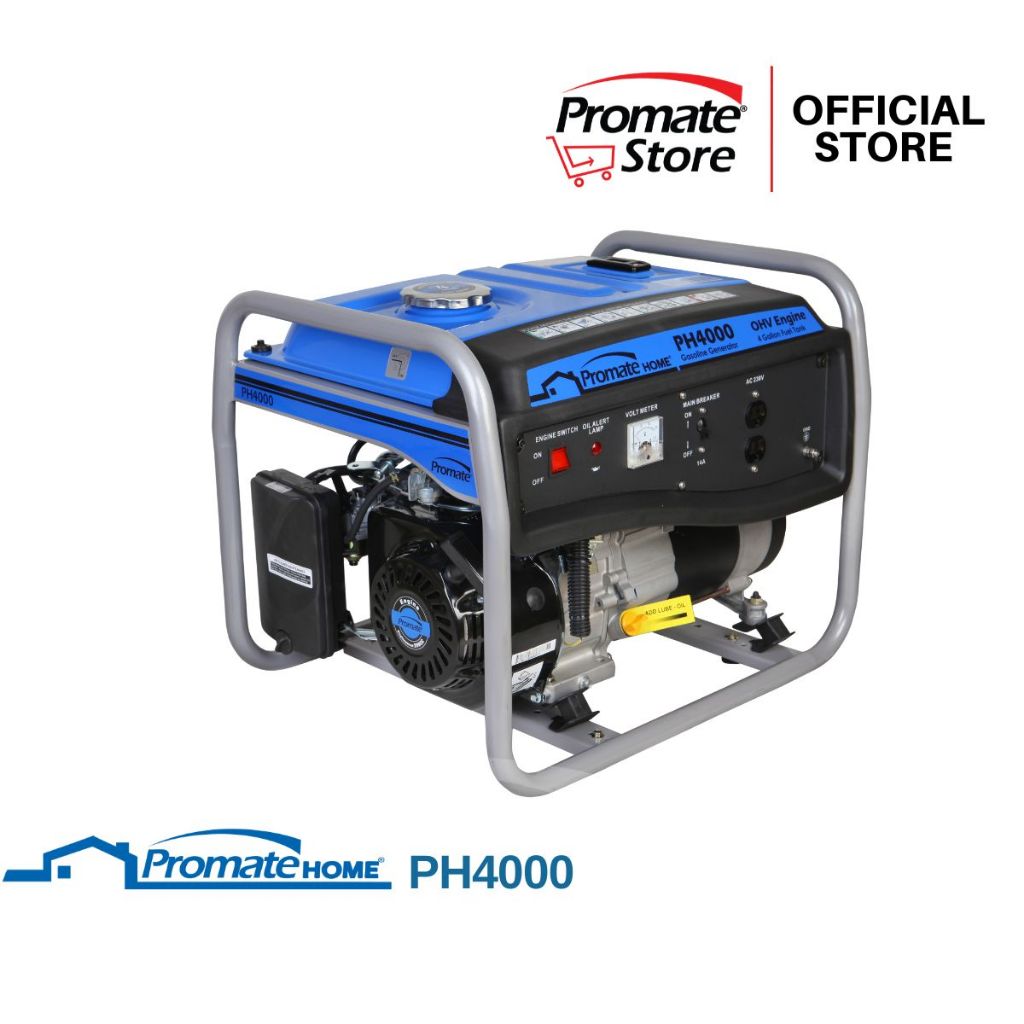 Promate PH4000 Gasoline Generator 4kVa | 3200W/4000W | 7.5HP OHV ...