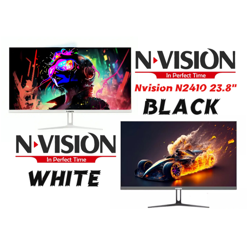 BRANDNEW NVISION IPS N2410 23.8"WIDE LED 100Hz FRAMELESS MONITOR ...