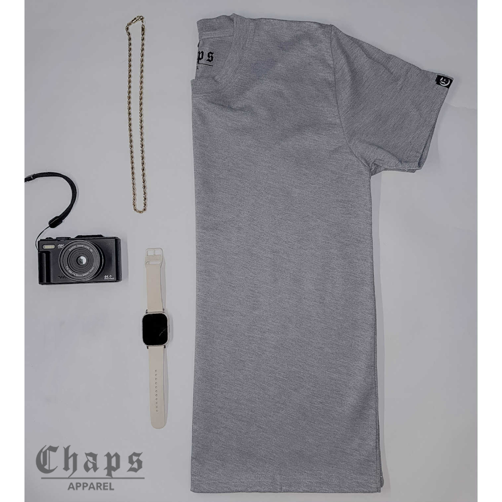 CHAPS Apparel Oversized T-Shirt GRAY(Unisex) | Shopee Philippines