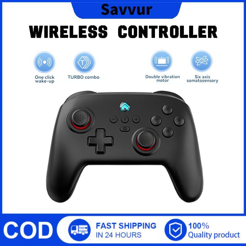 Savvur Wireless Controller with Hall Effect Console Joystick with ...