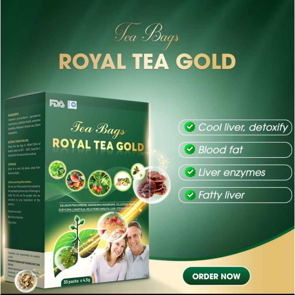 AUTHENTIC ROYAL TEA GOLD TEA BAGS 30packs 4.5g | Shopee Philippines