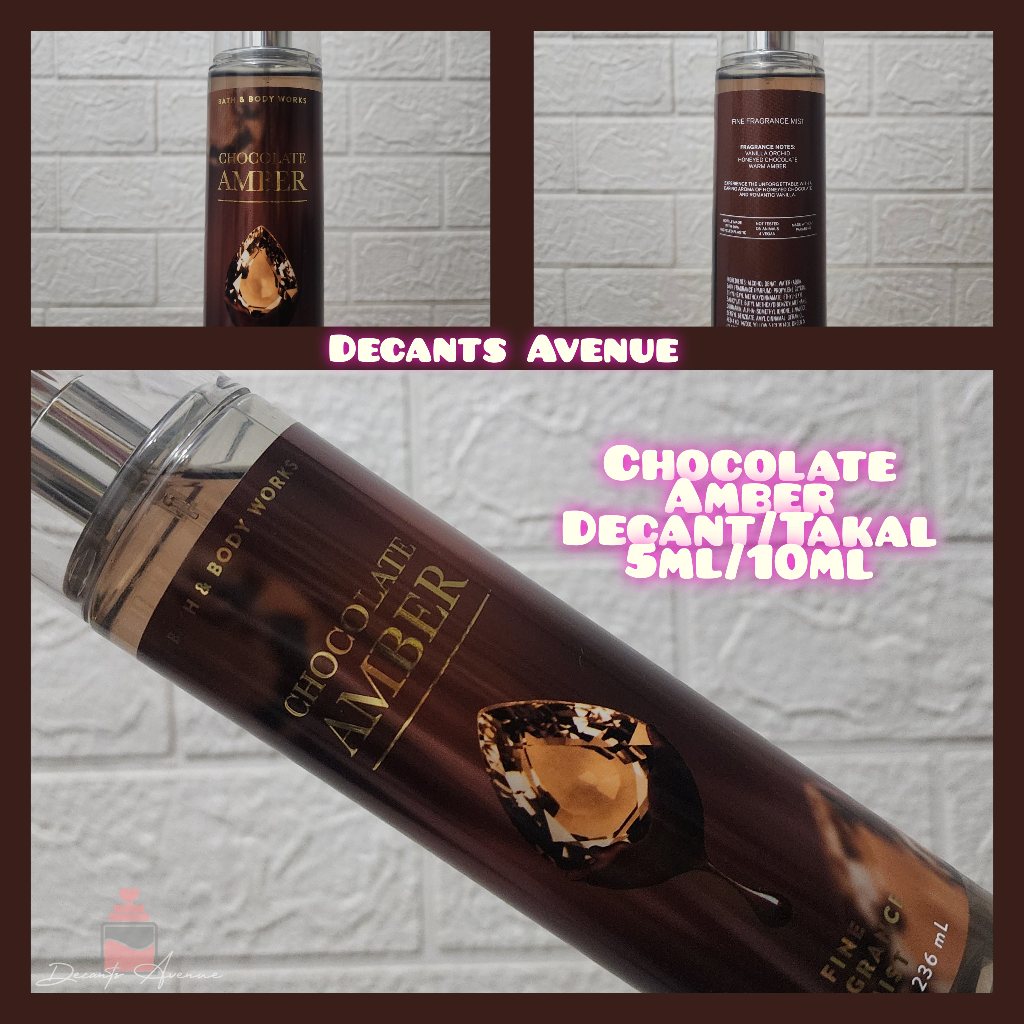 Chocolate Amber - Bath And Body Works 1mL 3mL 5mL 10mL | Shopee Philippines