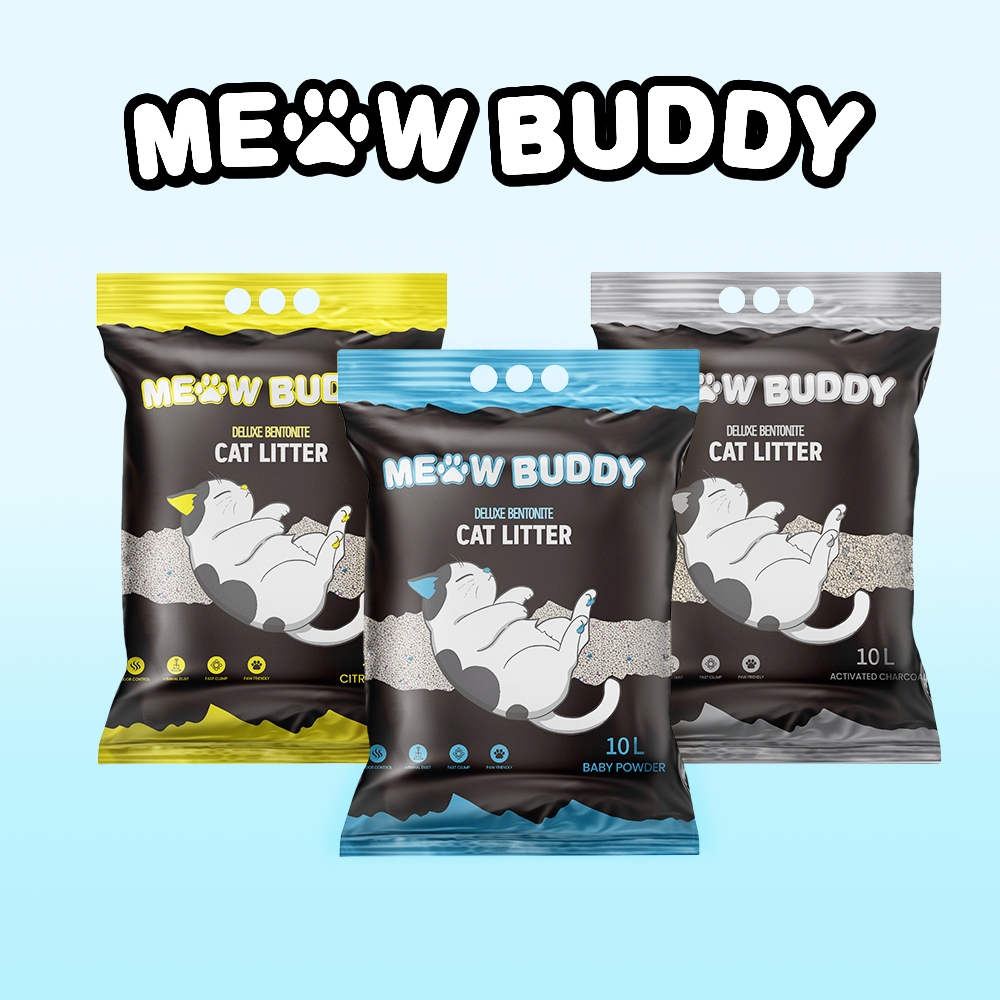 MEOW BUDDY SULIT Bentonite Cat Litter 10L | Shopee Philippines
