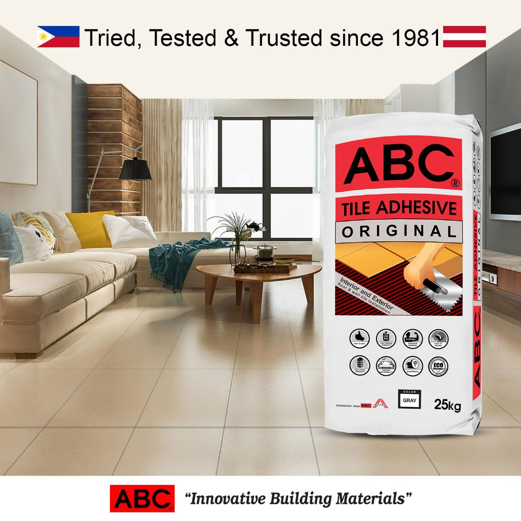 ABC Tile Adhesive Original 25kg | Shopee Philippines