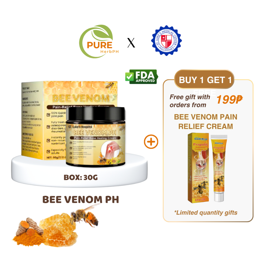Bee Venom PH Pain Relief Bone Cream 30g, Helps Reduce Swelling ...
