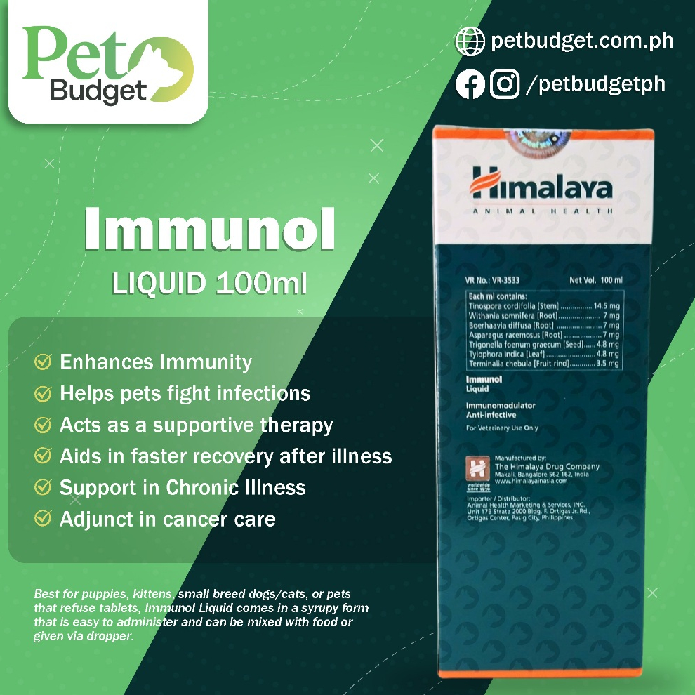 Himalaya Immunol Syrup & Tablets – Immune Support for Dogs & Cats (All ...