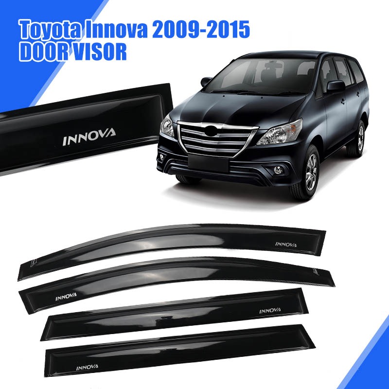 TOYOTA INNOVA 2009 - 2015 RAIN VISOR INNOVA LOGO Window Visor Door ...