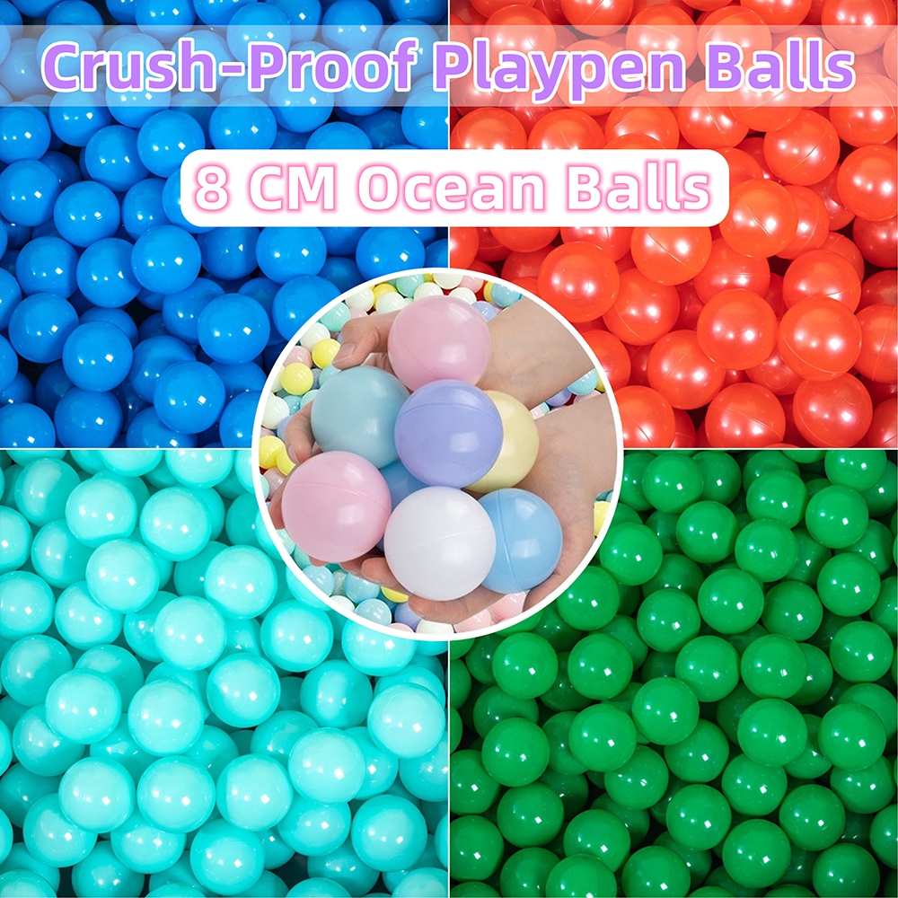 【8CM Big Ocean Balls】Kidzoona Size Soft Bouncy Balls Thickened Non ...