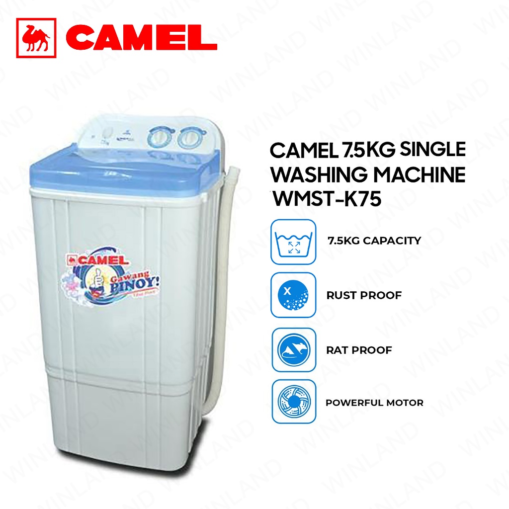 Camel by Winland 7.5kg Single Tub Washing Machine with Auto-buzzer 325 ...