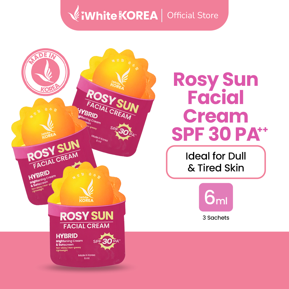 iWhite Korea Rosy Sun Facial Cream Sachet 6ml - (Bundle of 3) | Shopee Philippines