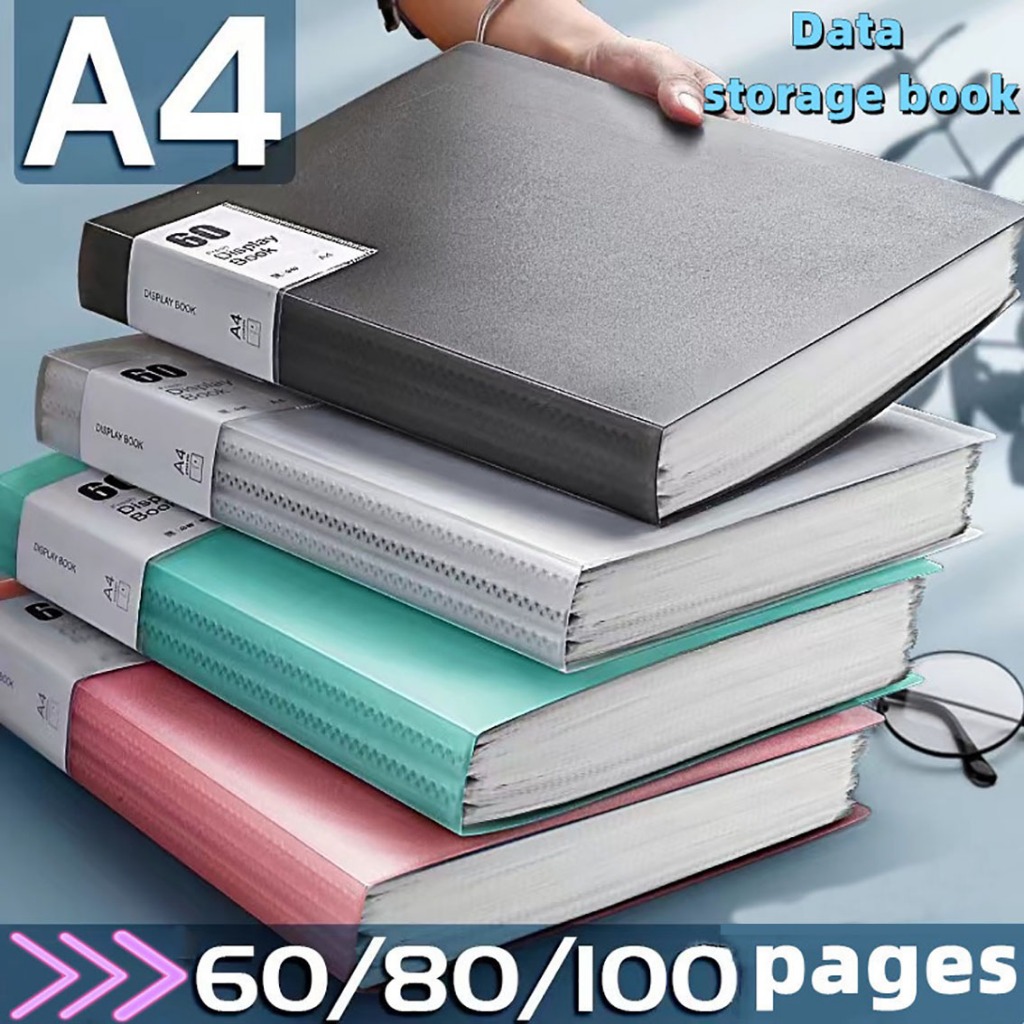 A4 Large Capacity Transparent Folder Paper Storage Multi-layer Document ...