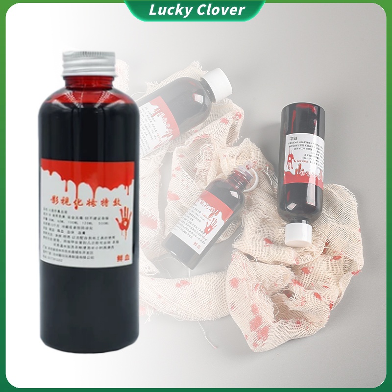 120ml Fake Blood Liquid Bottle Stage Prank Theatrical Vampire Cosplay ...