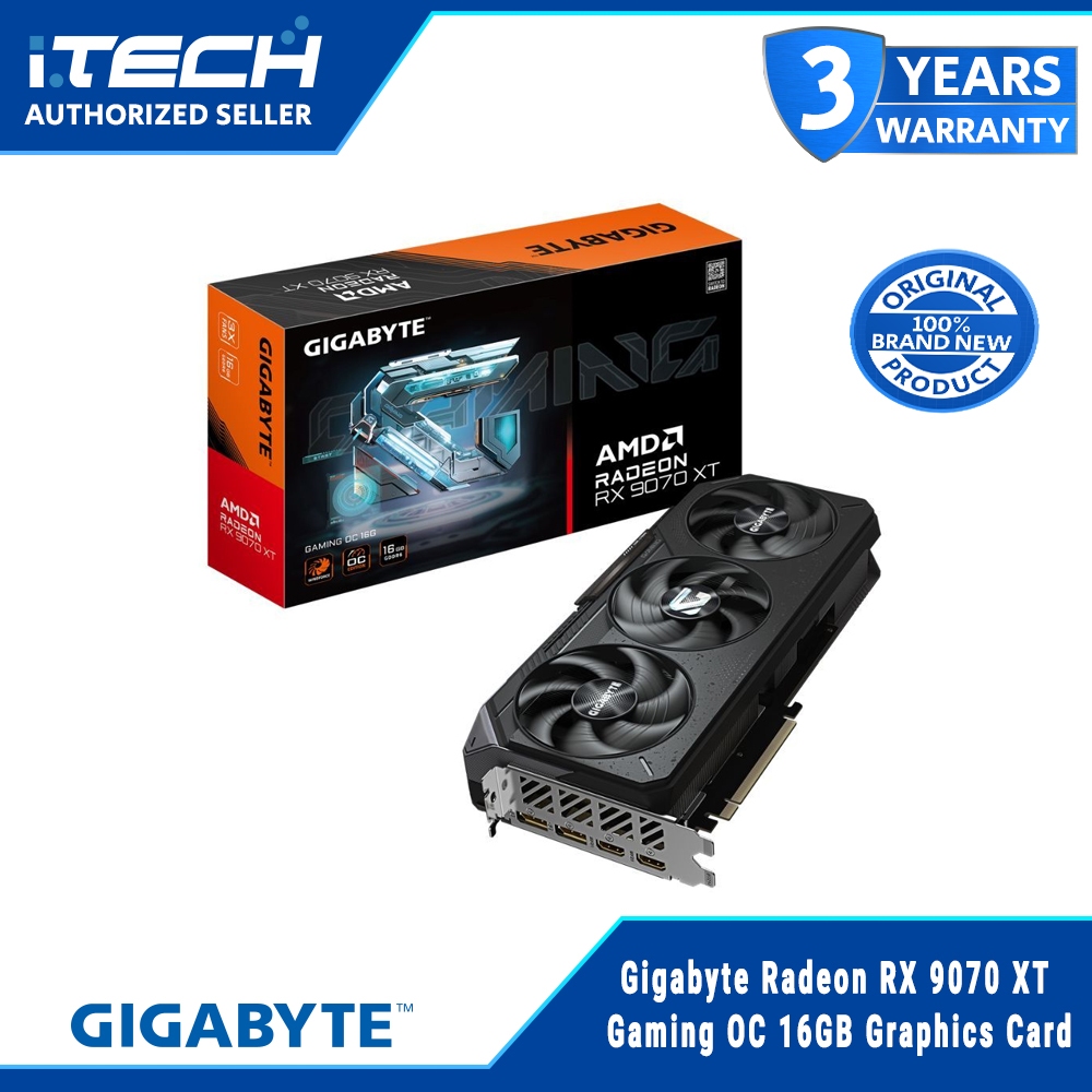 Gigabyte Radeon RX 9070 XT Gaming OC 16GB Graphics Card | Shopee ...