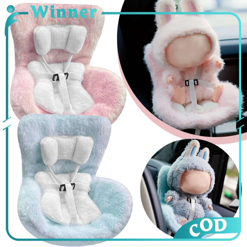 Doll Car Seat for Labubu 17cm Plush Kawaii Design Durable Car Interior ...